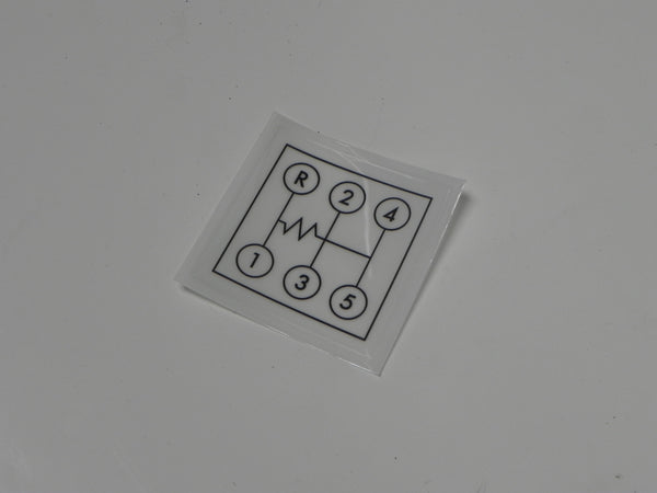(New) 911/912 Dog-Leg Shift Pattern Decal - 1965-68 - AASE Sales
