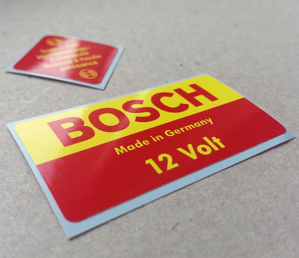 (New) 912/914 12v Bosch Decal Set - 1966-76 - AASE Sales